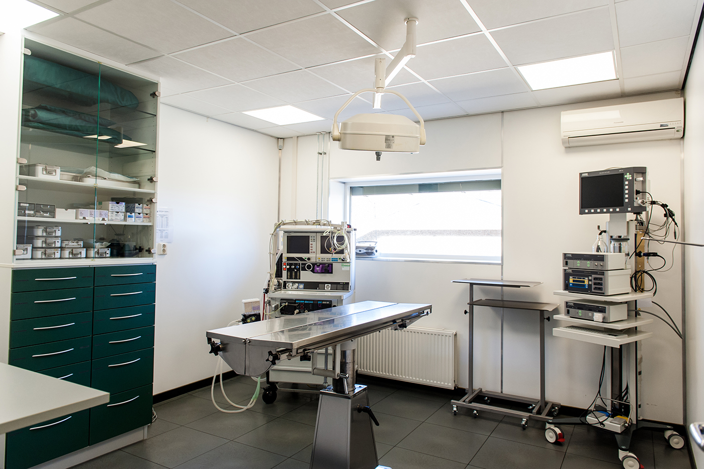 De operatiekamer bij de dierenarts van Dierenkliniek Tiel-Drumpt